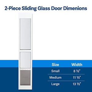 PetSafe Sliding Glass Cat and Dog Door Insert - Great for Rentals and Apartments - Small, Medium, Large Pets - No Cutting DIY Installation