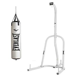 everlast single station heavy bag stand with a 70-lb. heavy bag kit