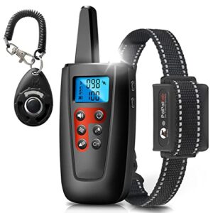 paipaitek dog training collar no shock, 3300ft range vibrating dog collar, ipx7 waterproof dog training collar with remote, no prongs and no shock, only sound and vibration collar for training dogs