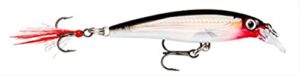 rapala x-rap jerkbait 08 fishing lure (silver, size- 3.125)