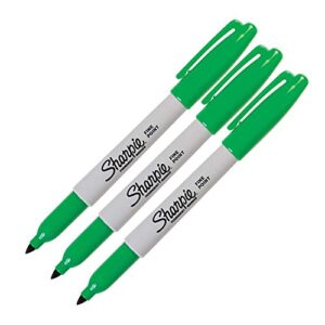 sharpie fine point permanent marker sets lime green 3 pcs.