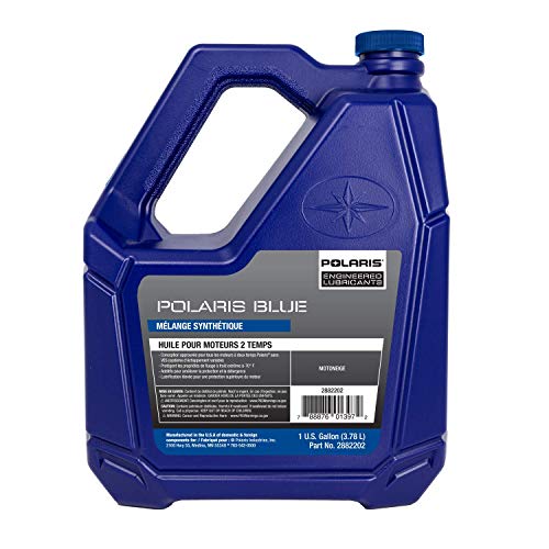 Polaris Snowmobile Blue Synthetic Blend 2-Cycle Oil, 2-Stroke Engines