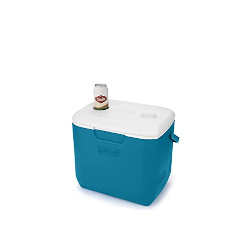 Coleman Chiller Series 30qt Insulated Portable Cooler, Ice Retention Hard Cooler with Heavy Duty Handle