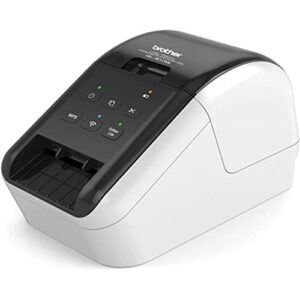 Brother Ultra-Fast Label Printer Wireless Networking, White- Print Black and Red Labels up to 110 Per Minute, up to 2.4" Wide 300 x 600 dpi, Durable Automatic Cutter, USB 2.0, CBMOUN Extension_Cable