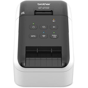 Brother Ultra-Fast Label Printer Wireless Networking, White- Print Black and Red Labels up to 110 Per Minute, up to 2.4" Wide 300 x 600 dpi, Durable Automatic Cutter, USB 2.0, CBMOUN Extension_Cable