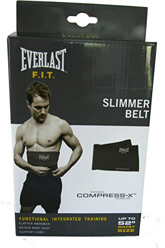 Everlast F.I.T. Slimmer Belt Up To 52 Waist Size, (Silver)