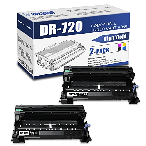 DR720 Compatible DR-720 Black Drum Unit Replacement for Brother DR-720 HL-5440D HL-5450DN DCP-8110DN DCP-8150DN MFC-8710DW Toner.(2 Pack)