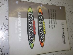 2002 polaris sportsman 400 500 models shop repair service manual factory oem 02