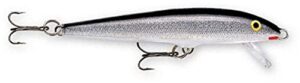 rapala unisex adult 0 fishing lure, silver, size 3 us