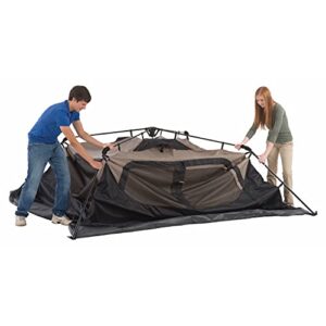 Coleman Camping Tent | 6 Person Cabin Tent with Instant Setup , Brown/Black