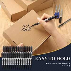 Permanent Markers Bulk Black Permanent Marker Set Fine Point Marker Pens Work on Wood, Metal, Stone, Glass(300 Pack)