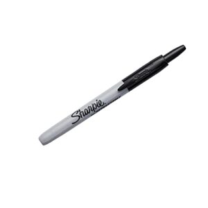 Sharpie® Retractable Permanent Markers, Fine Point, Black, Pack Of 3 Markers