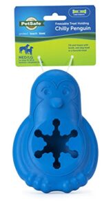 petsafe bb-penguin-ml chilly penguin treat holding dog toy, medium/large, for large breeds