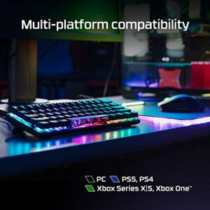 HyperX Alloy Origins 60 - Mechanical Gaming Keyboard, Ultra Compact 60% Form Factor, Double Shot PBT Keycaps, RGB LED Backlit, NGENUITY Software Compatible - Linear HyperX Red Switch