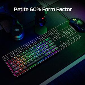 HyperX Alloy Origins 60 - Mechanical Gaming Keyboard, Ultra Compact 60% Form Factor, Double Shot PBT Keycaps, RGB LED Backlit, NGENUITY Software Compatible - Linear HyperX Red Switch