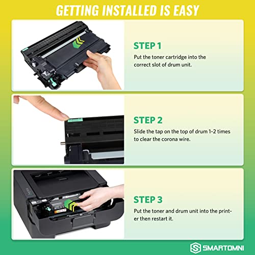 S SMARTOMNI TN450 TN420 Compatible Toner Cartridge for Brother TN-450 TN-420 use for HL-2130 HL-2135W HL-2250 MFC-7240 MFC-7365DN DCP-7060 DCP-7057 DCP-7070DW IntelliFax 2840 2940(Black, 4 Pack)