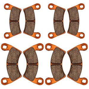 zinger brake pads for polaris general 1000 eps 2016-2020,general 4 1000 eps 17-20,general 1000 deluxe eps 16-19,19-20 ranger xp 1000/ranger crew xp 1000,4 set front and rear sintered copper brake pads