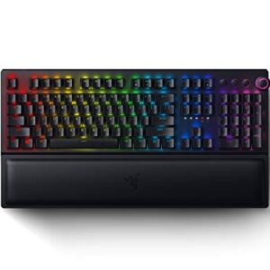 Razer BlackWidow V3 Pro Mechanical Wireless Gaming Keyboard: Green Mechanical Switches - Tactile & Clicky - Chroma RGB Lighting - Anti-Ghosting - Programmable Macro Functionality (Renewed)