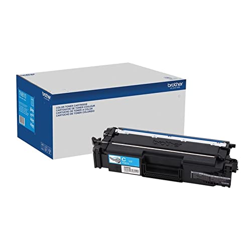 Brother Genuine Standard Yield Toner Cartridge, TN810C, Replacement Cyan Toner, Page Yield Up to 6,500 Pages