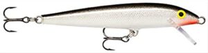 rapala original floater 07 fishing lure (silver, size- 2.75)