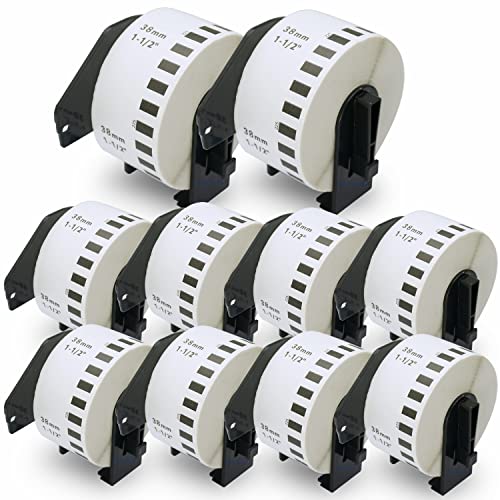 BETCKEY - Compatible Continuous Labels Replacement for Brother DK-2225 (1.4 in x 100 ft), Use with Brother QL Label Printers [10 Rolls]