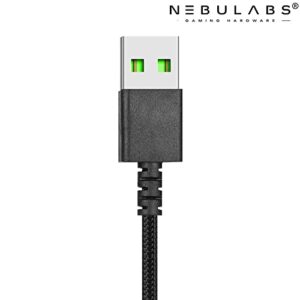 Nebulabs Compatible with Razer Wireless Gaming Mouse Charger Basilisk Viper Naga Deathadder Mamba Turret Charger Cord Cable Mouse Charging Cable - 2 Meters