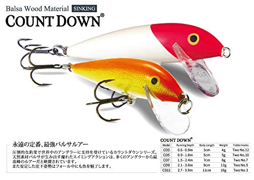 Rapala Countdown 3/16 Oz Fishing lure (Gold, Size- 2)