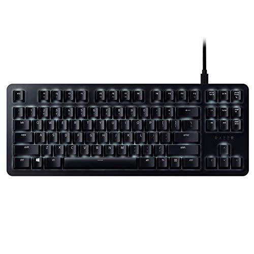 Razer BlackWidow Lite TKL Tenkeyless Mechanical Keyboard : Orange Key Switches - Tactile & Silent - White Individual Key Lighting - Compact Design - Detachable Cable - Classic Black