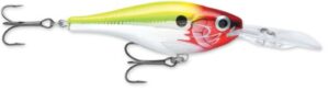 rapala shad rap rattlin’ suspending 07 fishing lure, 2.75-inch, clown