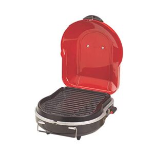 coleman fold n go + propane grill,red