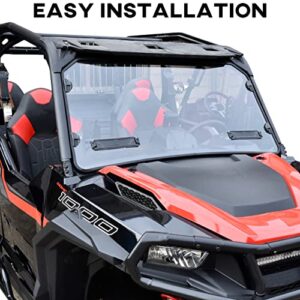 Full Windshield for General, SAUTVS Clear Hard Coat Poly Vented Front Windshield for Polaris General 1000 2016-2022/4 1000 2017-2022/ General XP/XP 4 1000 2020-2022 Accessories, Replace #‎2884337