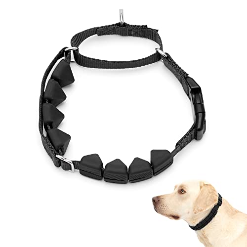 PetSafe Soft Point Training Collar - Helps Stop Pulling - Safer Than Prong or Choke Collars - Teaches Better Leash Manners - No Pull Training Collar with Rubber Points for Dogs - Large, Black