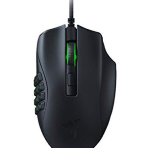 Razer Naga X - Ergonomic MMO Gaming Mouse with 16 Programmable Buttons (Optical Mouse Switches, 5G Optical Sensor, Chroma RGB, Speedflex Cable) Black