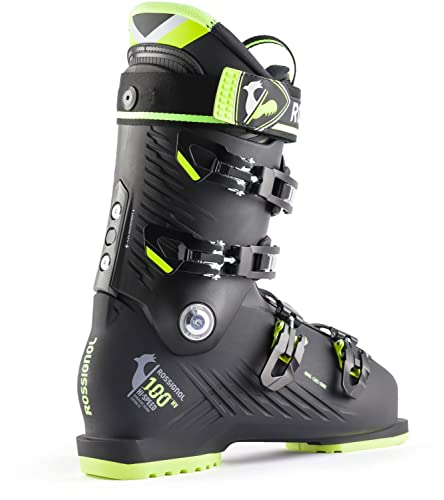 Rossignol Hi-Speed 100 Hv Boots, Color: Black Yellow, Size: 275 (RBL2130-275)