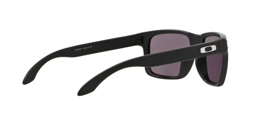 Oakley Holbrook Sunglasses, Matte Black Frame/Warm Grey Lens, One Size