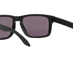 Oakley Holbrook Sunglasses, Matte Black Frame/Warm Grey Lens, One Size