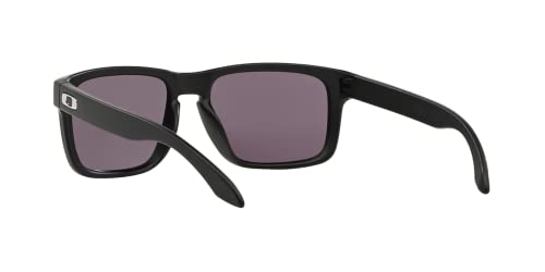 Oakley Holbrook Sunglasses, Matte Black Frame/Warm Grey Lens, One Size