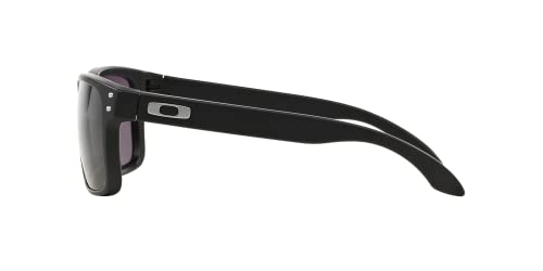 Oakley Holbrook Sunglasses, Matte Black Frame/Warm Grey Lens, One Size