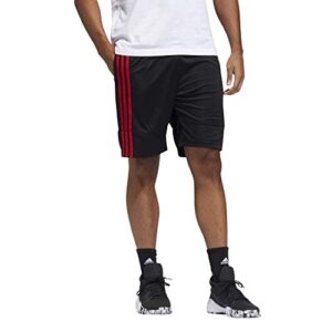 adidas mens 3g speed x shorts black/scarlet/scarlet l