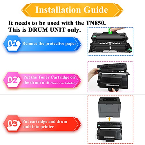 GALADA Compatible Drum Unit Replacement for Brother DR820 DR-820 for Brother HL-L6200DW HL-L6200DWT MFC-L5850DW MFC-L5900DW HL-L5200DW MFC-L5700DW MFC-L5800DW MFC-L6800DW Printer（Black,1 Pack）