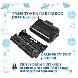 GALADA Compatible Drum Unit Replacement for Brother DR820 DR-820 for Brother HL-L6200DW HL-L6200DWT MFC-L5850DW MFC-L5900DW HL-L5200DW MFC-L5700DW MFC-L5800DW MFC-L6800DW Printer（Black,1 Pack）