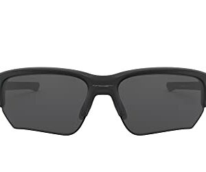 Oakley Men's OO9363 Flak Beta Rectangular Sunglasses, Matte Black/Grey, 64 mm