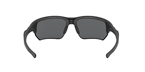 Oakley Men's OO9363 Flak Beta Rectangular Sunglasses, Matte Black/Grey, 64 mm