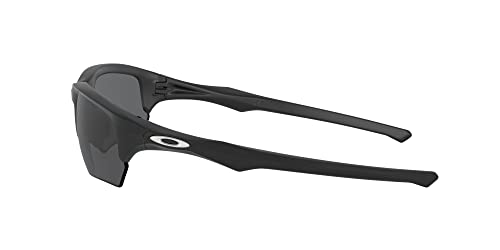 Oakley Men's OO9363 Flak Beta Rectangular Sunglasses, Matte Black/Grey, 64 mm