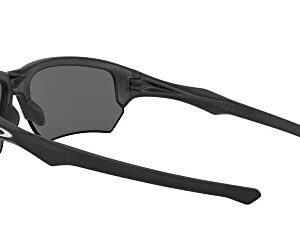 Oakley Men's OO9363 Flak Beta Rectangular Sunglasses, Matte Black/Grey, 64 mm