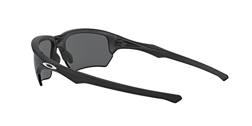 Oakley Men's OO9363 Flak Beta Rectangular Sunglasses, Matte Black/Grey, 64 mm