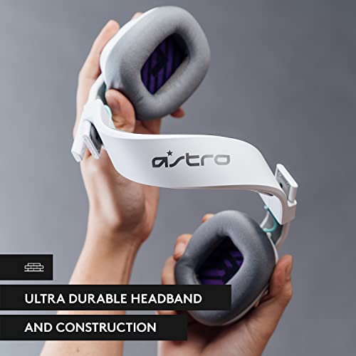 Astro A10 Gaming Headset Gen 2 Wired Headset - Over-Ear Gaming Headphones with flip-to-Mute Microphone, 32 mm Drivers, for Playstation 5/ 4, Nintendo Switch, PC, Mac - White