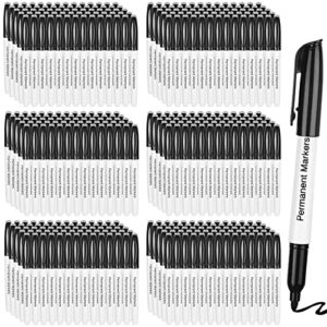 yahenda 240 pack permanent markers bulk black permanent marker set fine point marker pens waterproof markers work on wood, metal, plastic, stone, glass