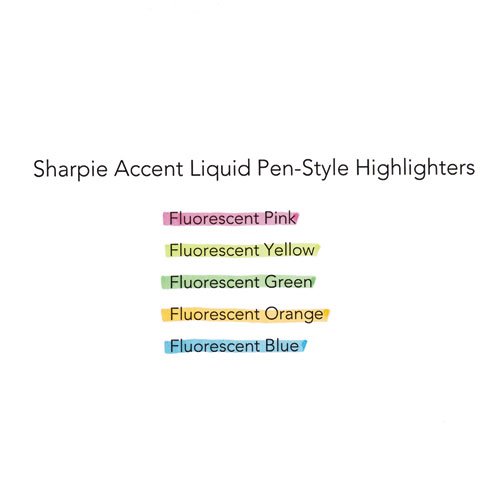 SHARPIE Liquid Highlighter, Micro Chisel Point, Fluorescent OrangeCategory: Highlighters (24676)