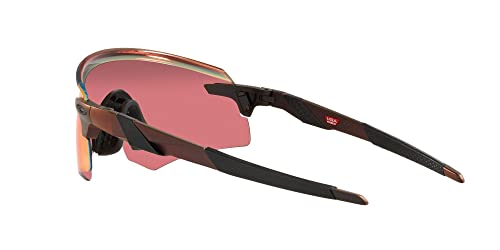 Oakley Men's OO9471 Encoder Rectangular Sunglasses, Matte Red Colorshift/Prizm Trail Torch, 36 mm